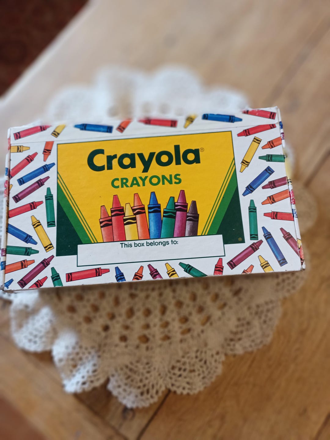 Vintage 90s Large Crayola Crayon Box - Etsy