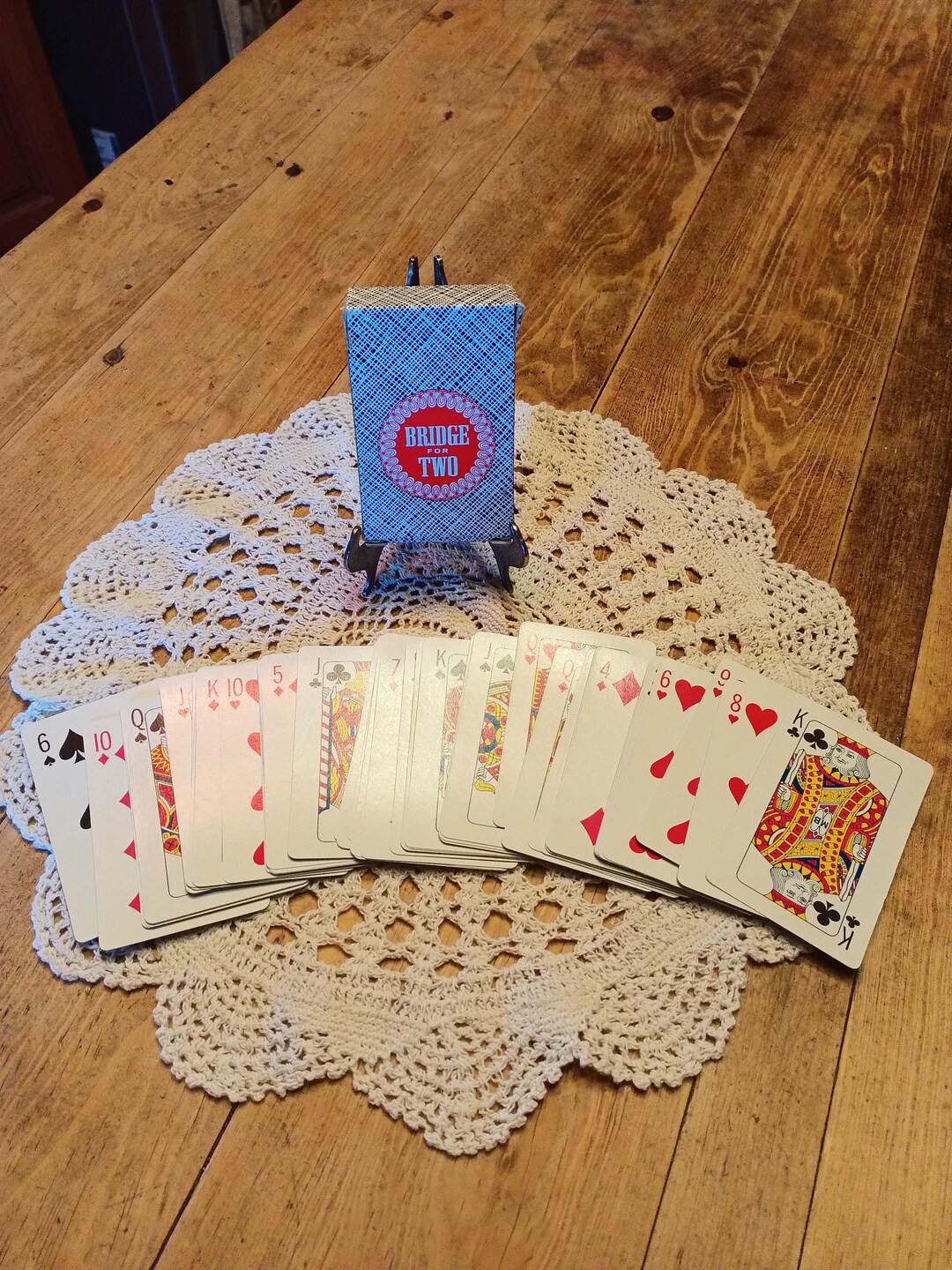 Vintage Bridge for Two Playing Cards - Etsy