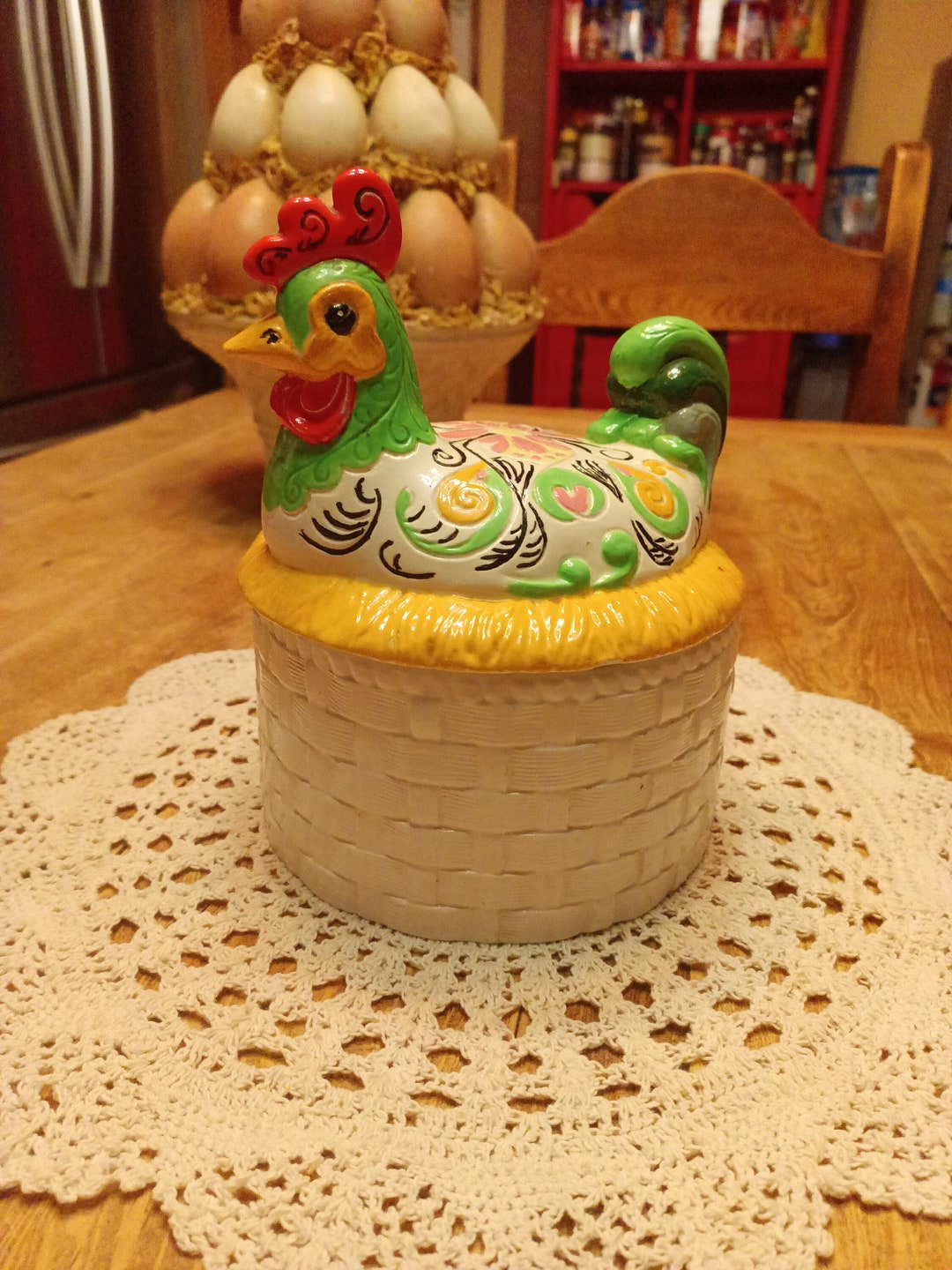Handmade Ceramic Hen Container - Etsy