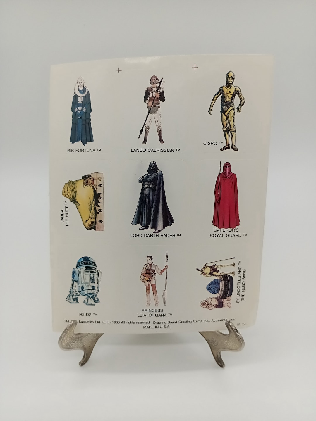Vintage Star Wars Sticker Sheet 1 Sheet - Etsy