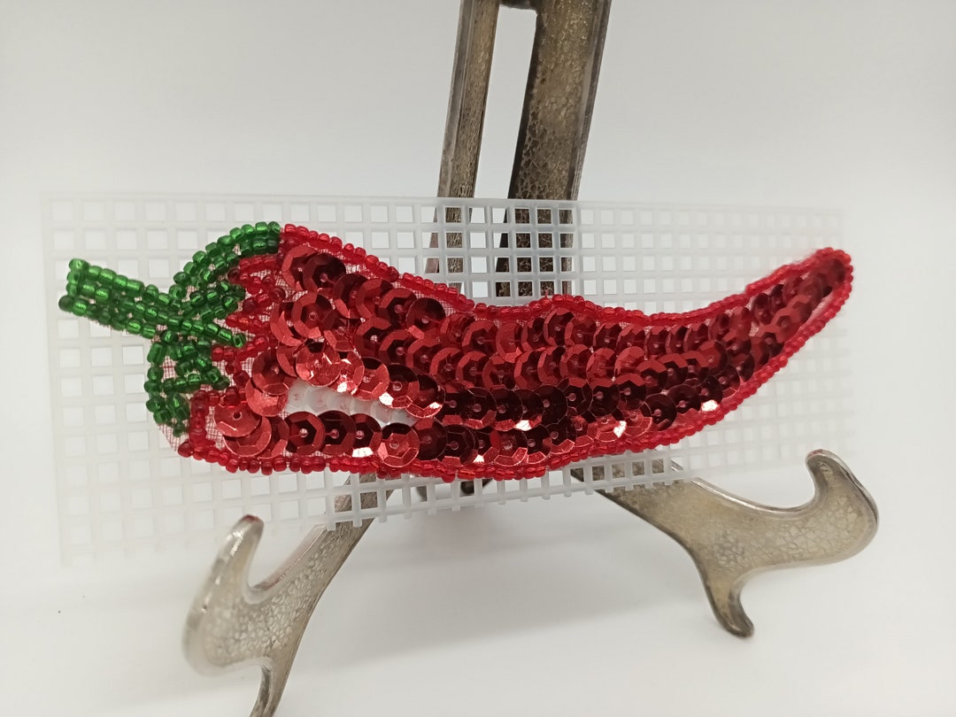 Sequin Red Hot Chili Pepper Patch - Etsy