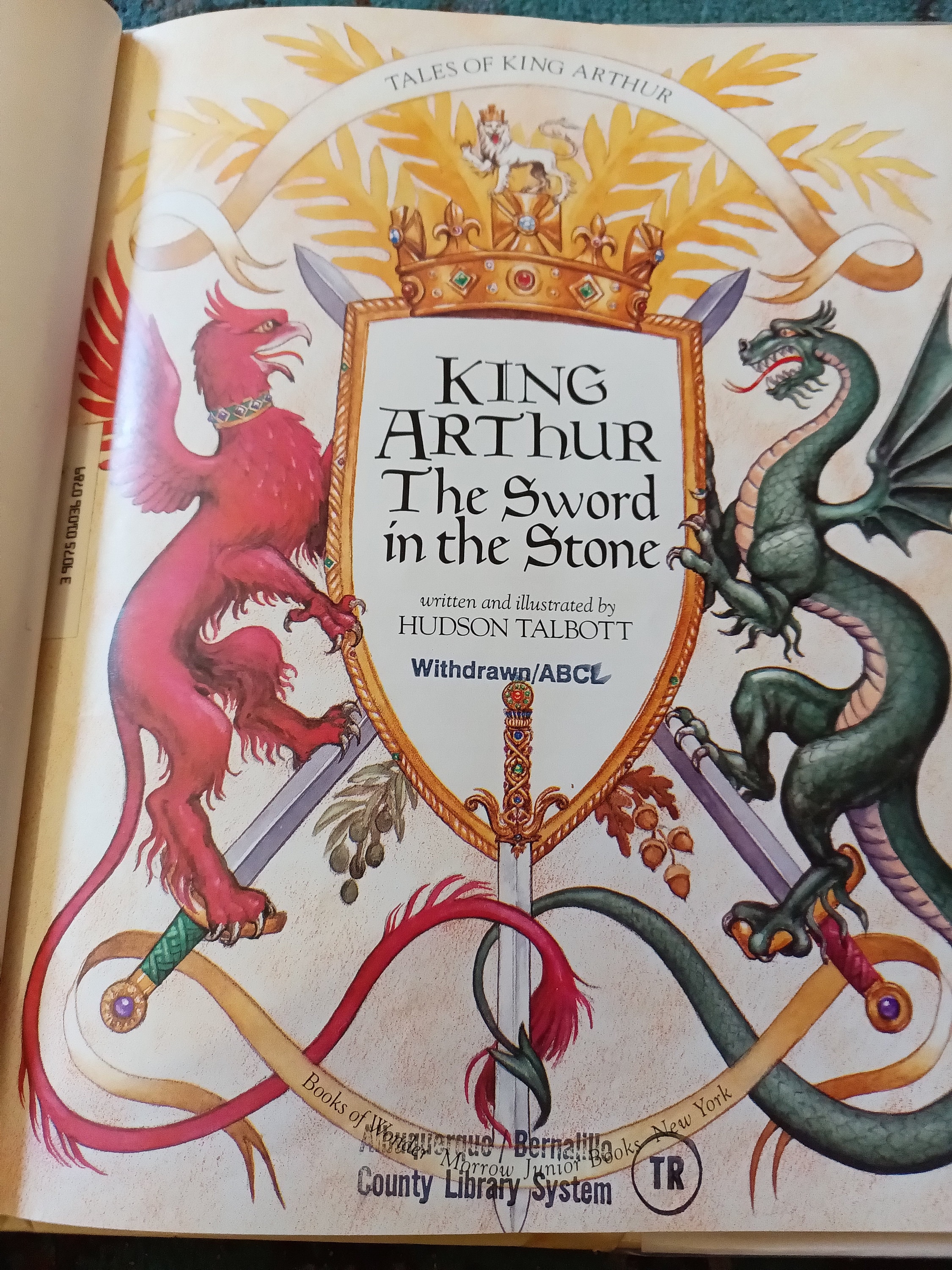 King Arthur the Sword in the Stone by Hudson Talbott - Etsy