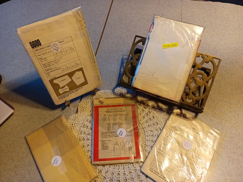 Lot of 5 Vintage Sewing Patterns - Etsy