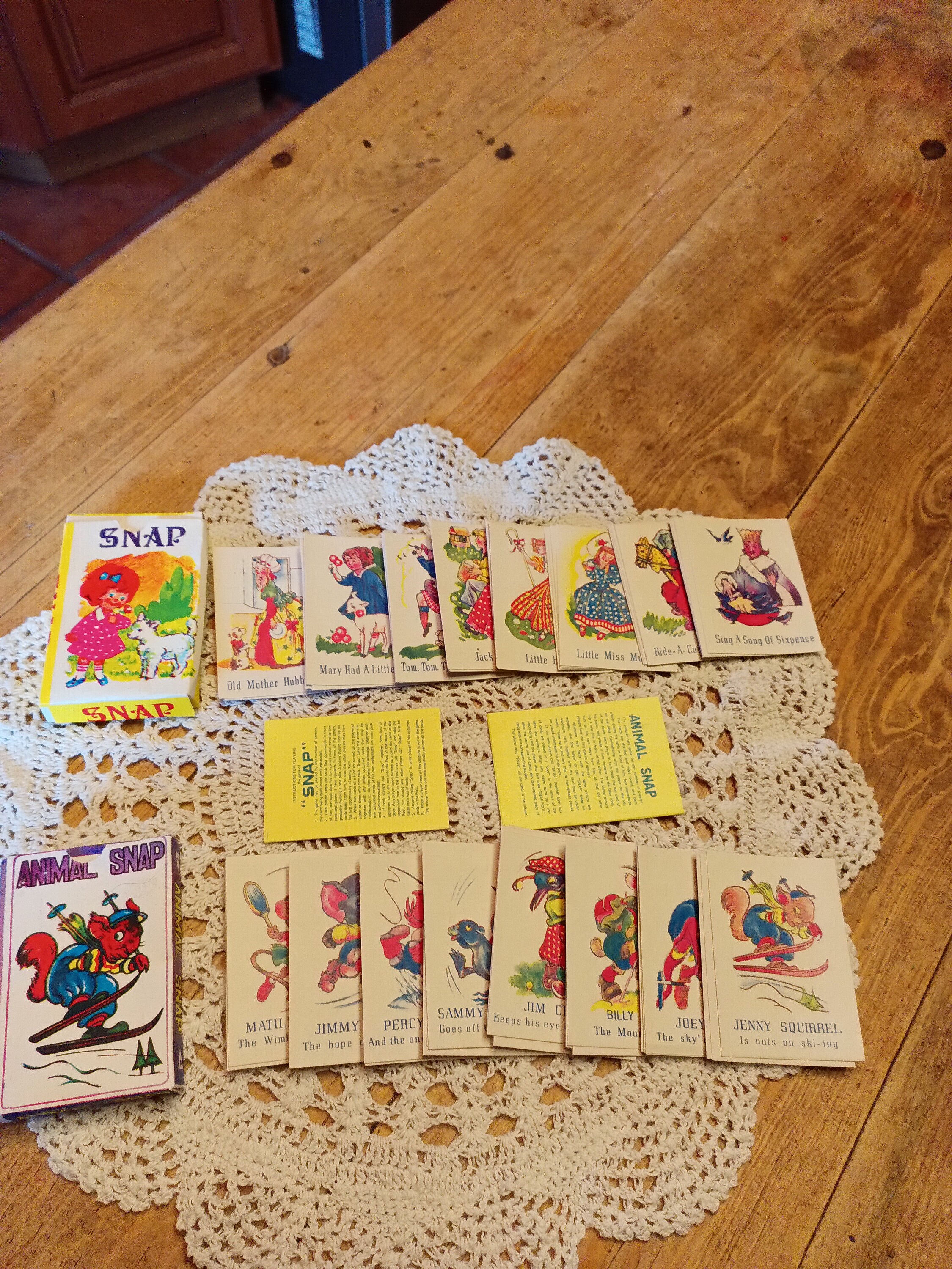 Vintage Snap & Animal Snap Card Games incomplete - Etsy