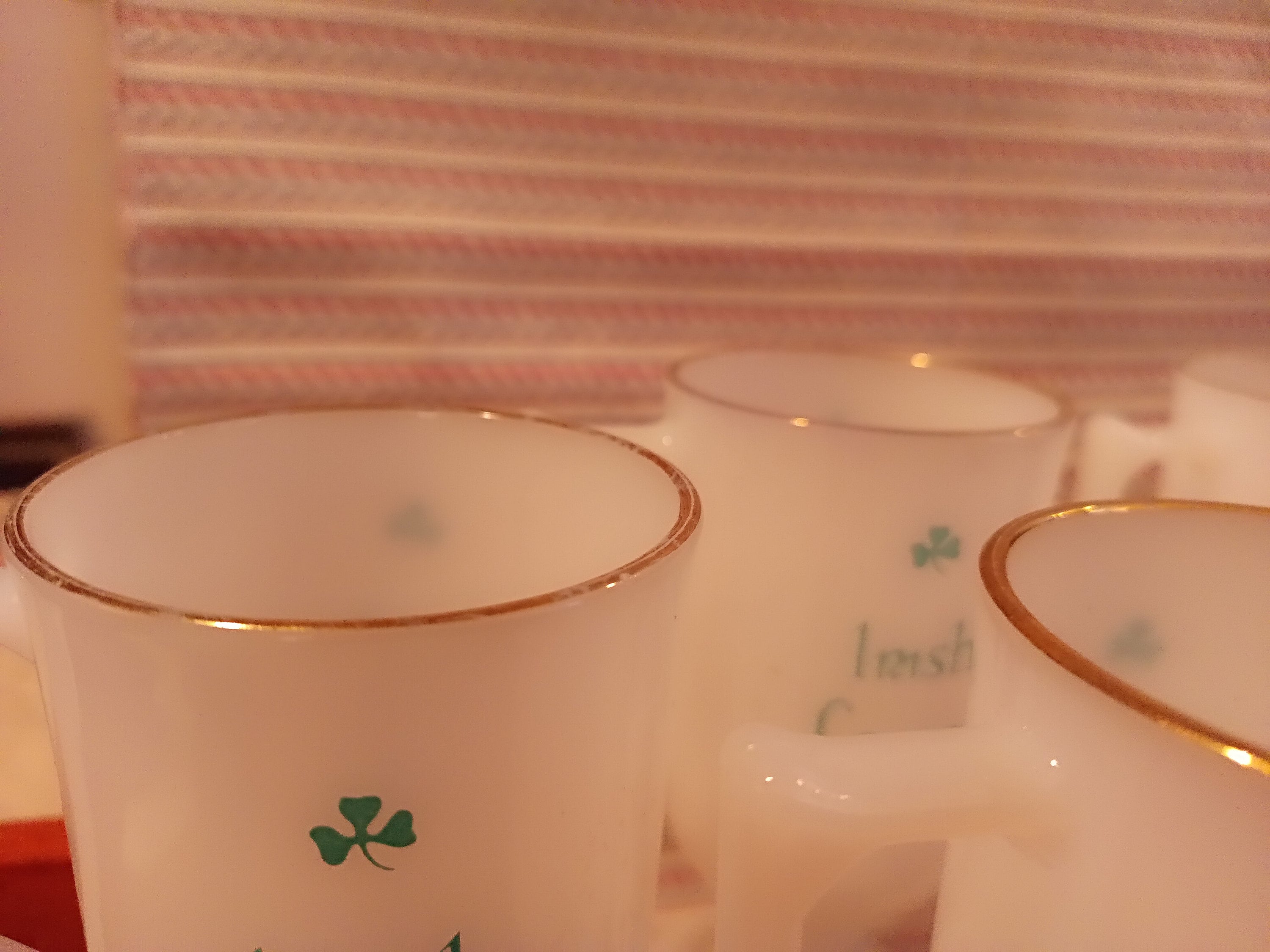 Vintage Irish Coffee Milk Glass Cup Set of 6 - Etsy