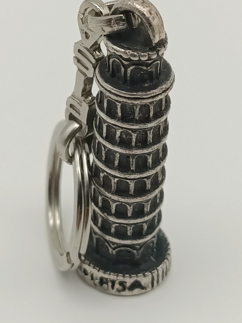 Leaning Tower of Pisa Keychain - Etsy
