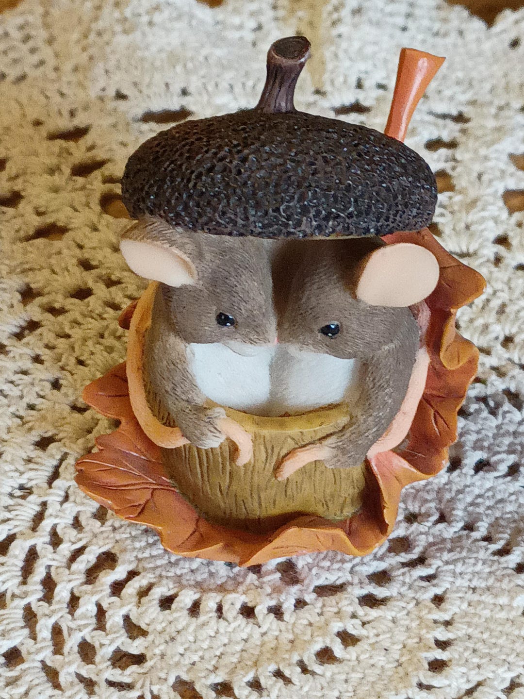 Fitz and Floyd Charming Tails "acorn Built for Two" Figurine - Etsy