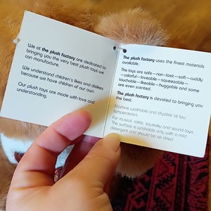 The Plush Factory Teddy Bear - Etsy