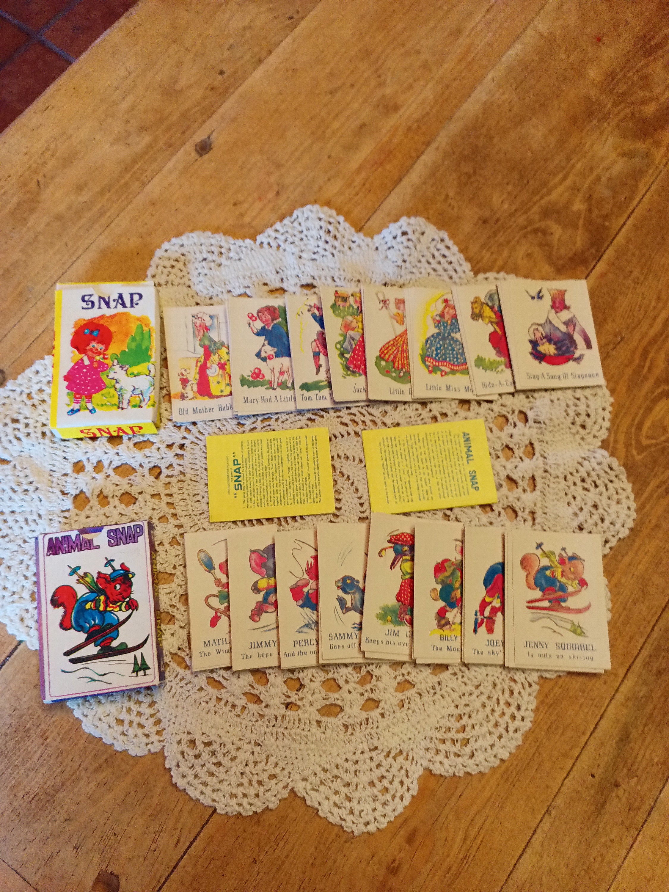Vintage Snap & Animal Snap Card Games incomplete - Etsy
