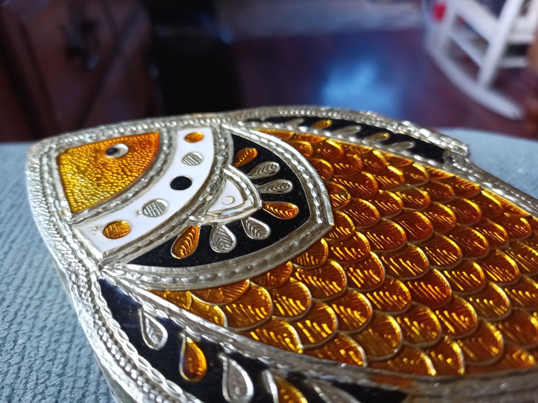 Vintage Fish Trinket Box - Etsy