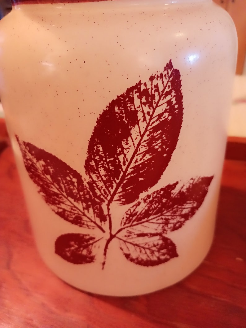 Vintage Large Leaf Jar - Etsy