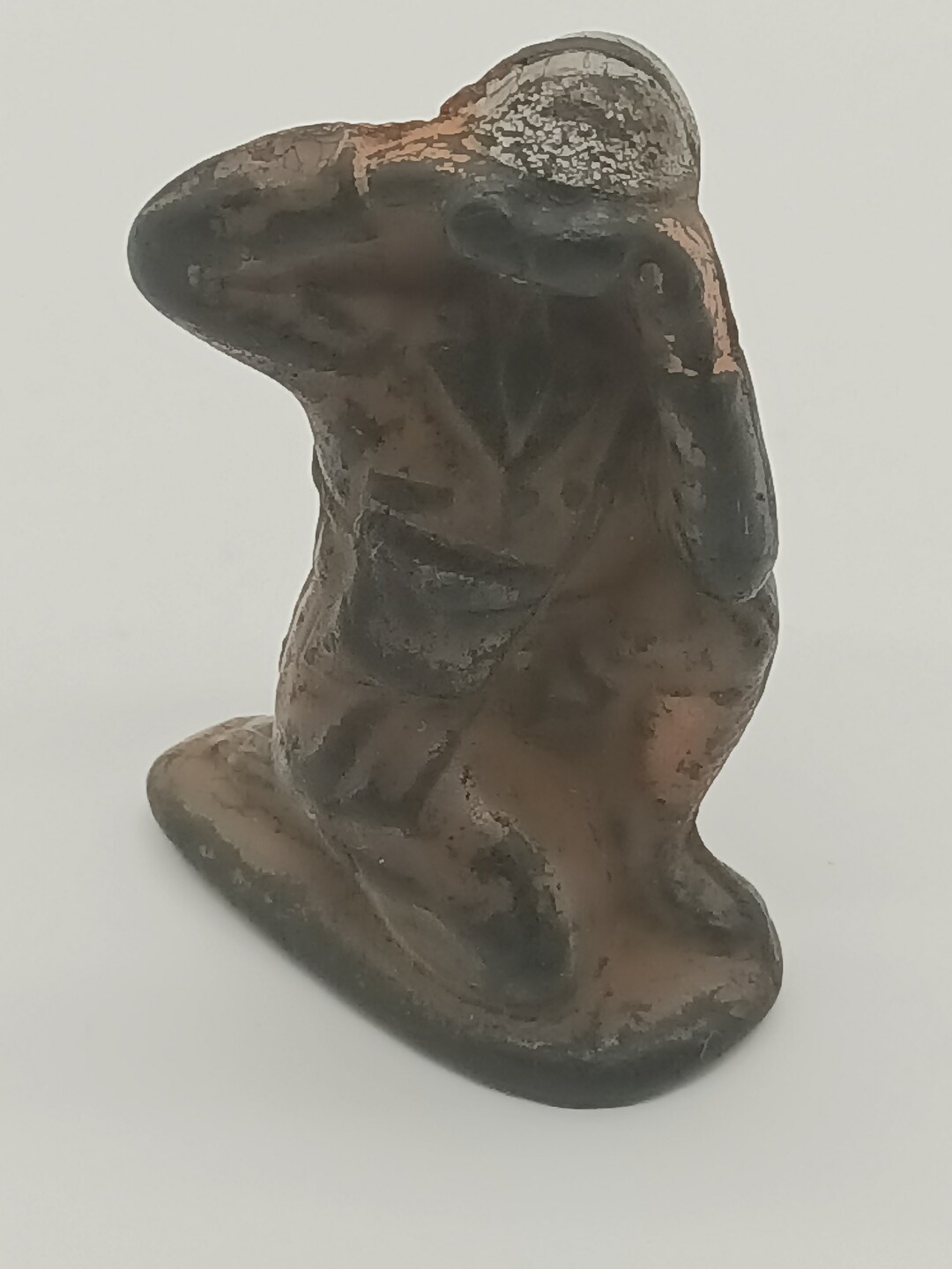 Vintage Auburn Rubber Action Figure - Etsy