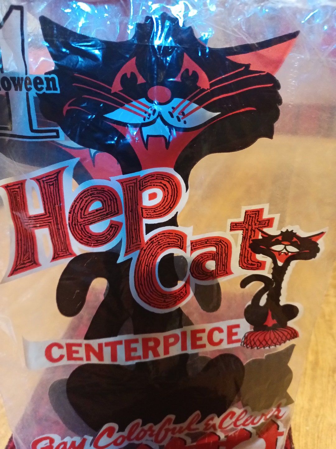 Vintage Hep Cat Halloween Table Decor - Etsy