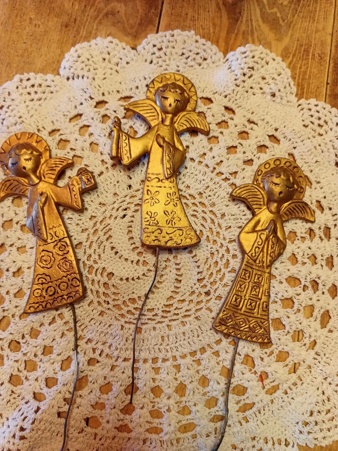 Masco Angel Floral Picks/ Ornaments Set of 3 - Etsy