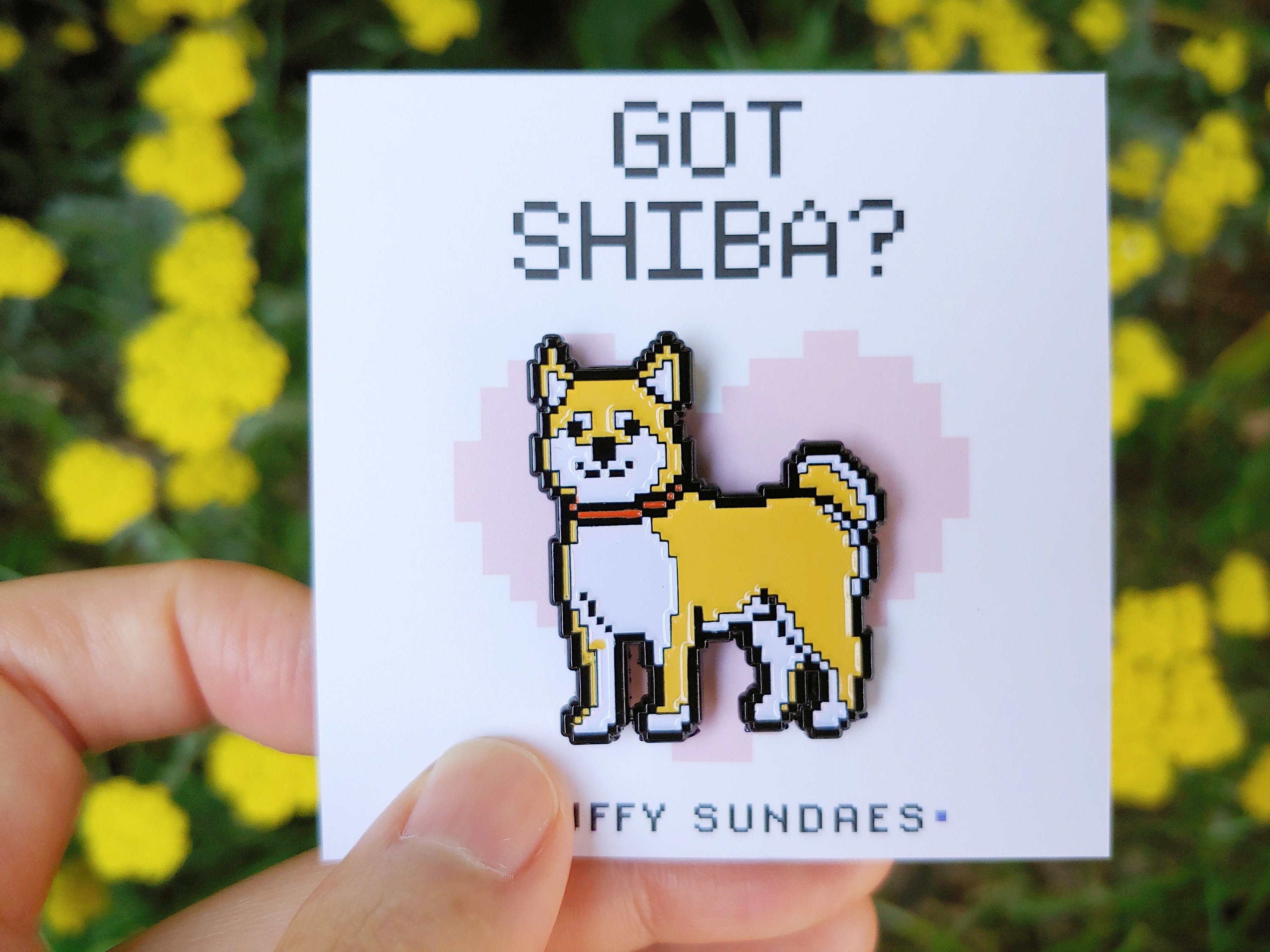 Shiba Inu 8 Bit Pixel Enamel Pin Great Gift for Shiba Inu Lovers and ...