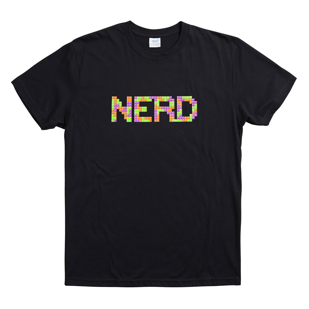 Tetris Nerd Retro Gaming Unisex Black T-shirt Gift for Nerds S-XL - Etsy