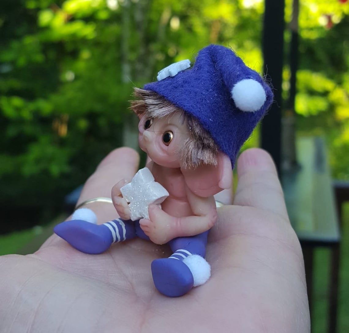 Purple Christmas Elf Made to Order. Fantasy Baby | Etsy