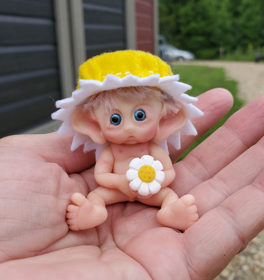 Troll Baby, Handmade, Made to Order, Daisy Fantasy Baby - Etsy