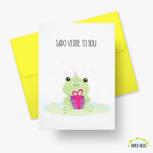 Sapo Verde Birthday - Etsy