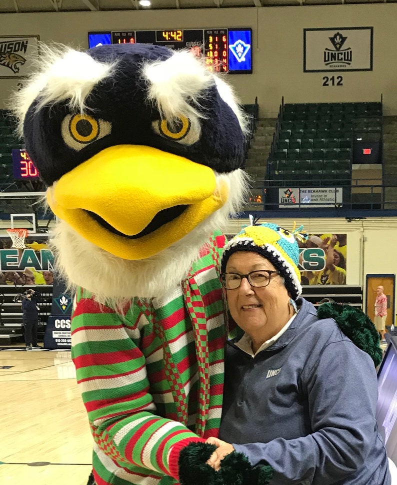 Seahawk Hat or Infinity Scarf Uncw-themed Hand-crocheted - Etsy