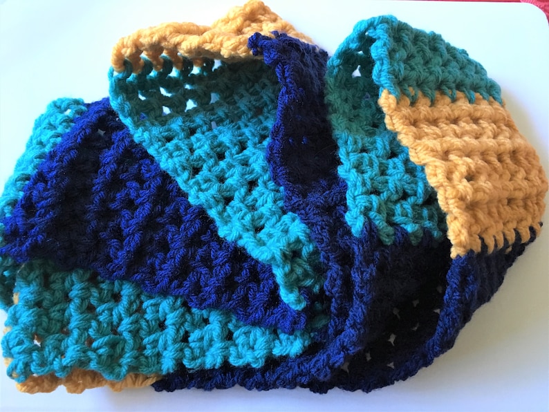Seahawk Hat or Infinity Scarf, Uncw-themed, Hand-crocheted - Etsy