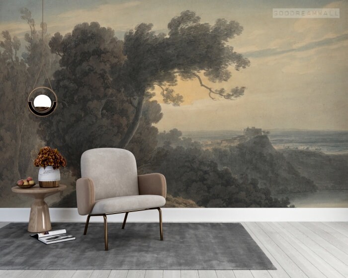 Wallpaper Print Version of 18th Century Black and White - Etsy