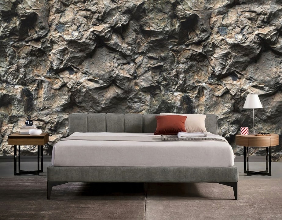 Steep Golden Brown Stone Cliffs, Granite Surface Texture, Stone ...