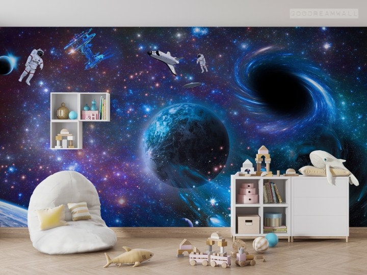 Interstellar Space Murals, Space Travelers. - Etsy