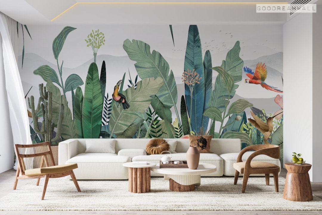 Tropical Mural, Tropical Wallpapers, Tropical Wall, Custom Wall ...