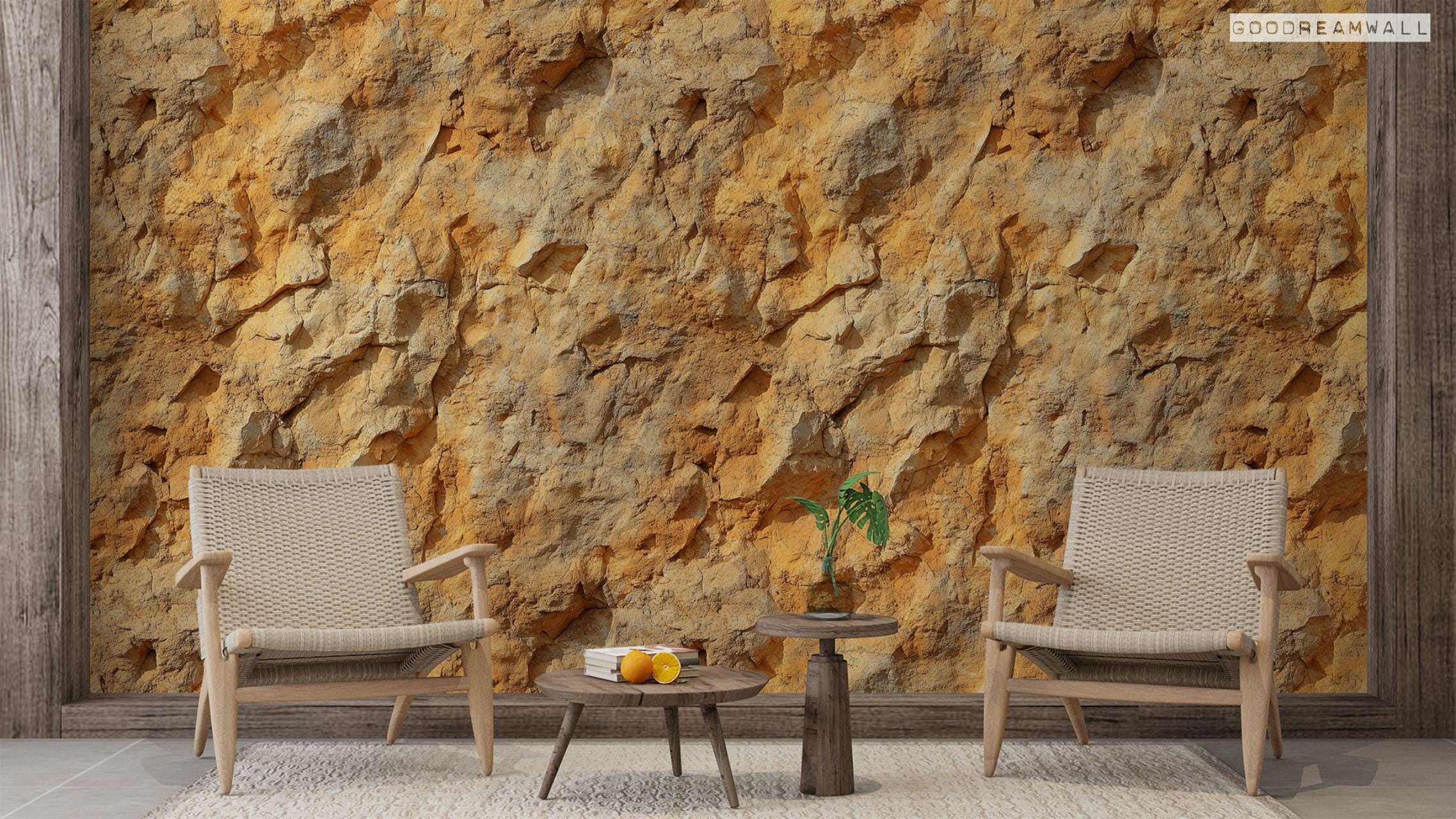Yellowish-brown Rock Texture, an Orange-brown, Rocky Texture for a ...