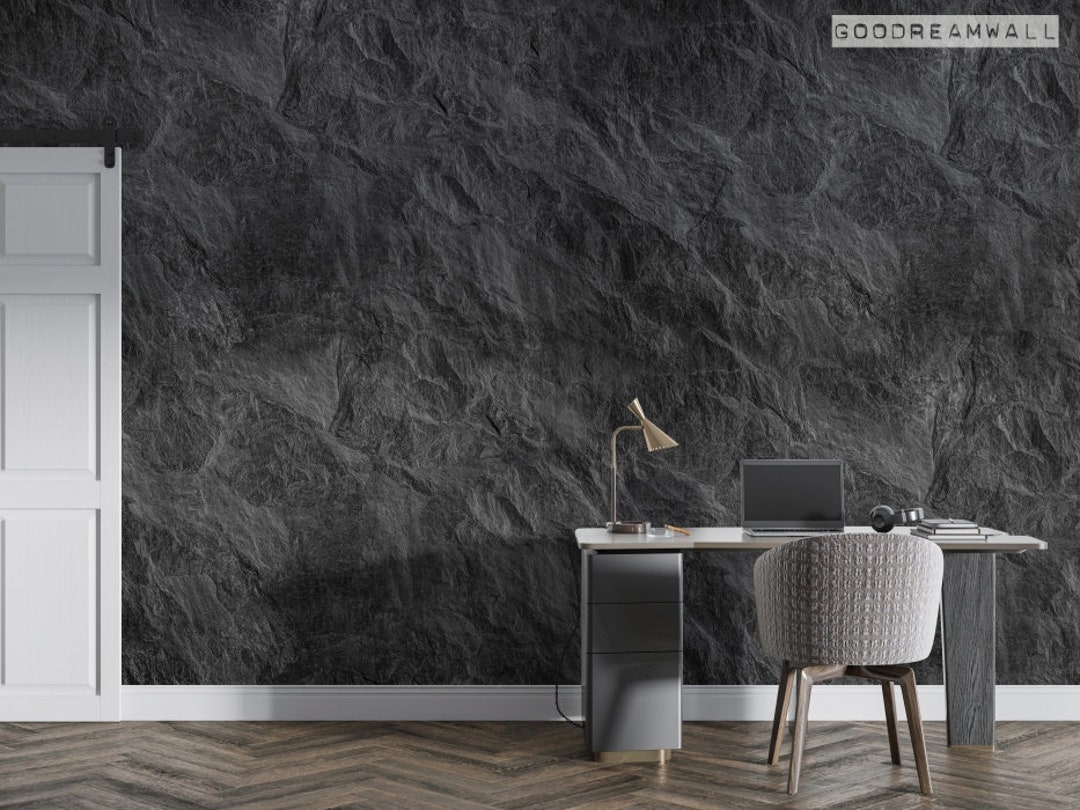 Gray Stone Wall Background, Mountain Stone Texture Wallpaper, Dark Gray ...