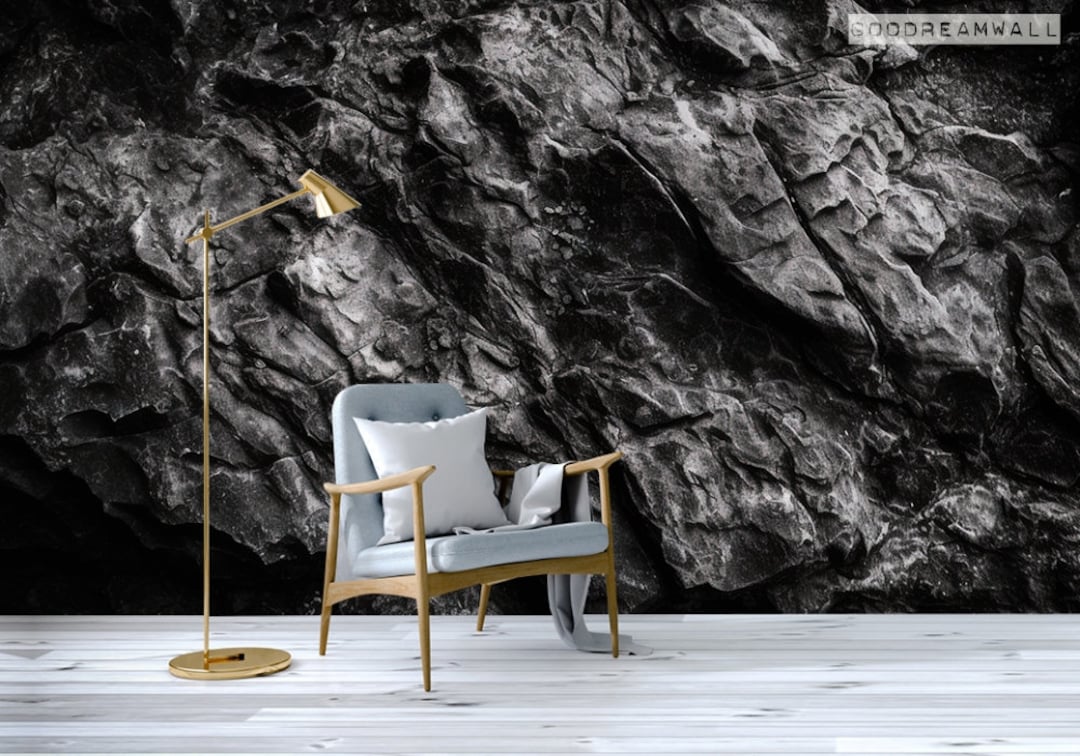 Cave Stone Wall Background, Rocky Mountains, Majestic Rugged Cliffs ...