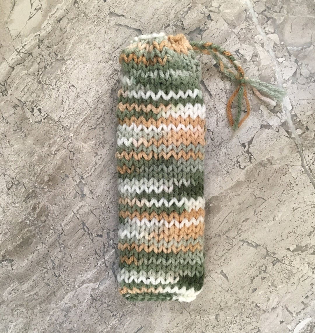 Tampon Pouch Knit Drawstring Bag Sage - Etsy