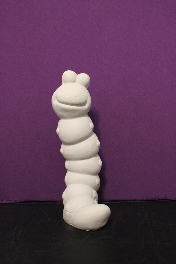 Inch Worm Garden Art Worm Caterpillar Concrete Statue | Etsy