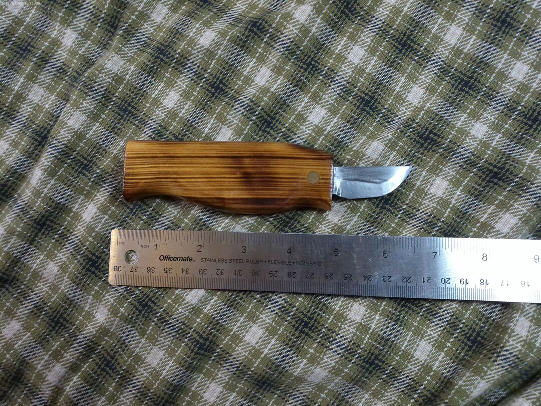 Handmade Wood Carving Knife, Forged Knife, for Whittling, Spring Steel ...