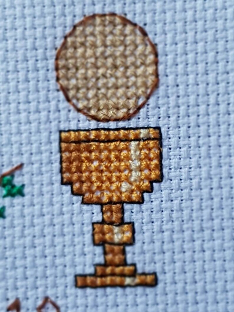 Custom Made Personalised First Holy Communion Cross Stitched Hoop Gift - Etsy