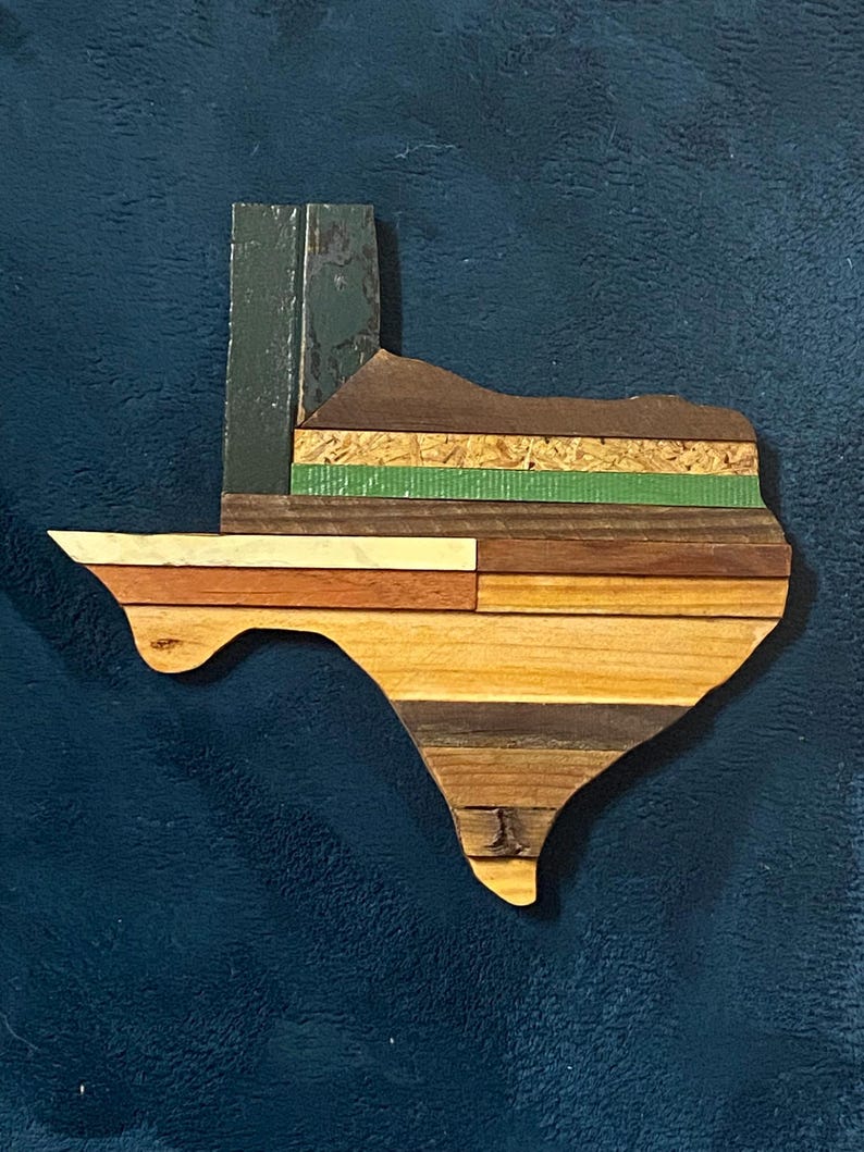 Rustic Texas State Wood Wall Art – Handmade Reclaimed Wood Décor - Etsy