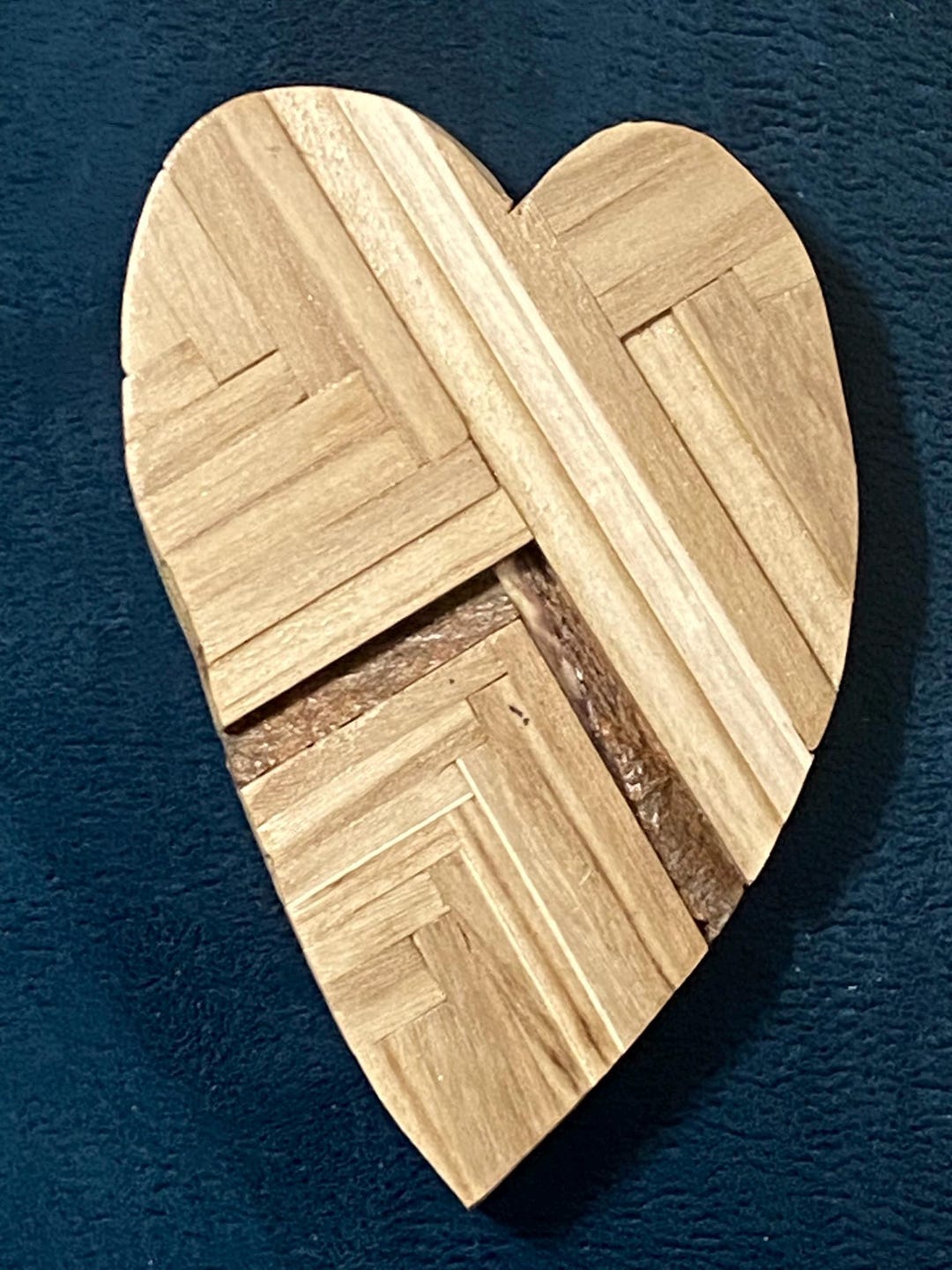 Handcrafted Heart Wall Art - Recycled Wood, Mosaic Design - Etsy