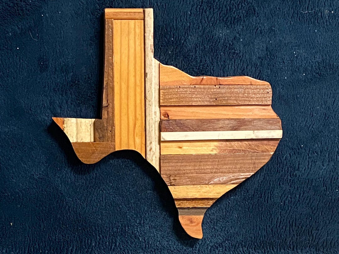 Rustic Texas Shaped Wood Wall Art – Handmade From Reclaimed Wood - Etsy