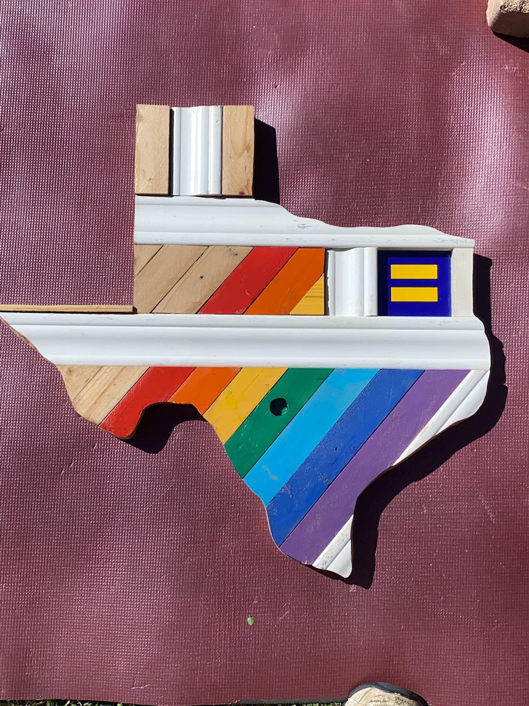 Texas Pride Wooden Wall Art – Handmade From Recycled Wood - Etsy