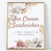 Boho Ice Cream Sandwiches Sign | LANA, Printable Wedding Sign, Dessert ...