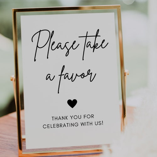 Favor Table Sign Luna Printable Favor Table Sign Instant - Etsy