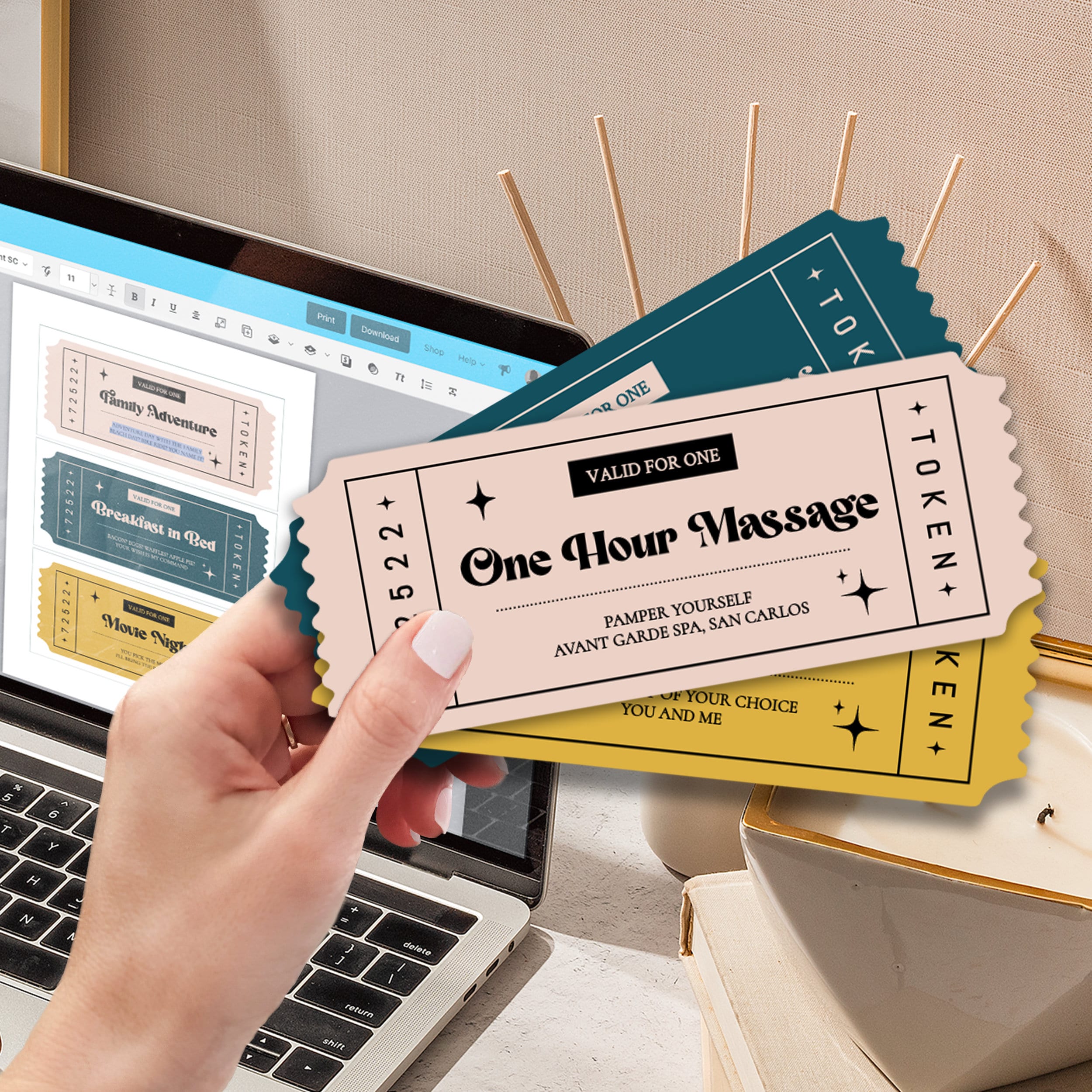Retro Editable Coupon Template | Father's Day Coupons, Love Coupons ...