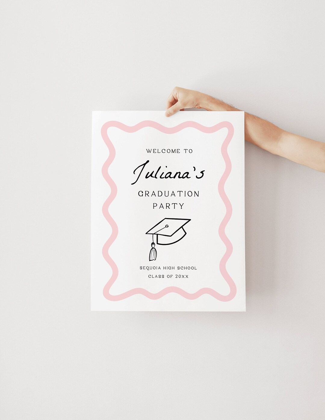 Graduation Party Welcome Sign Template | Graduation Welcome Poster ...