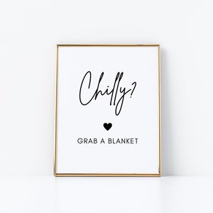 Minimalist Blanket Sign Printable Luna Blanket Sign for | Etsy