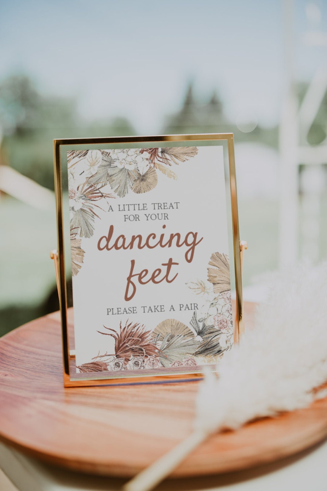 Boho Wedding Flip Flop Printable Sign | LANA, A Little Treat for Your ...