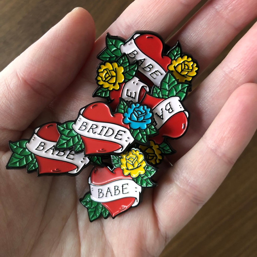 Bachelorette Party Enamel Pin Set, Bride Enamel Pin, Babe Enamel Pin ...