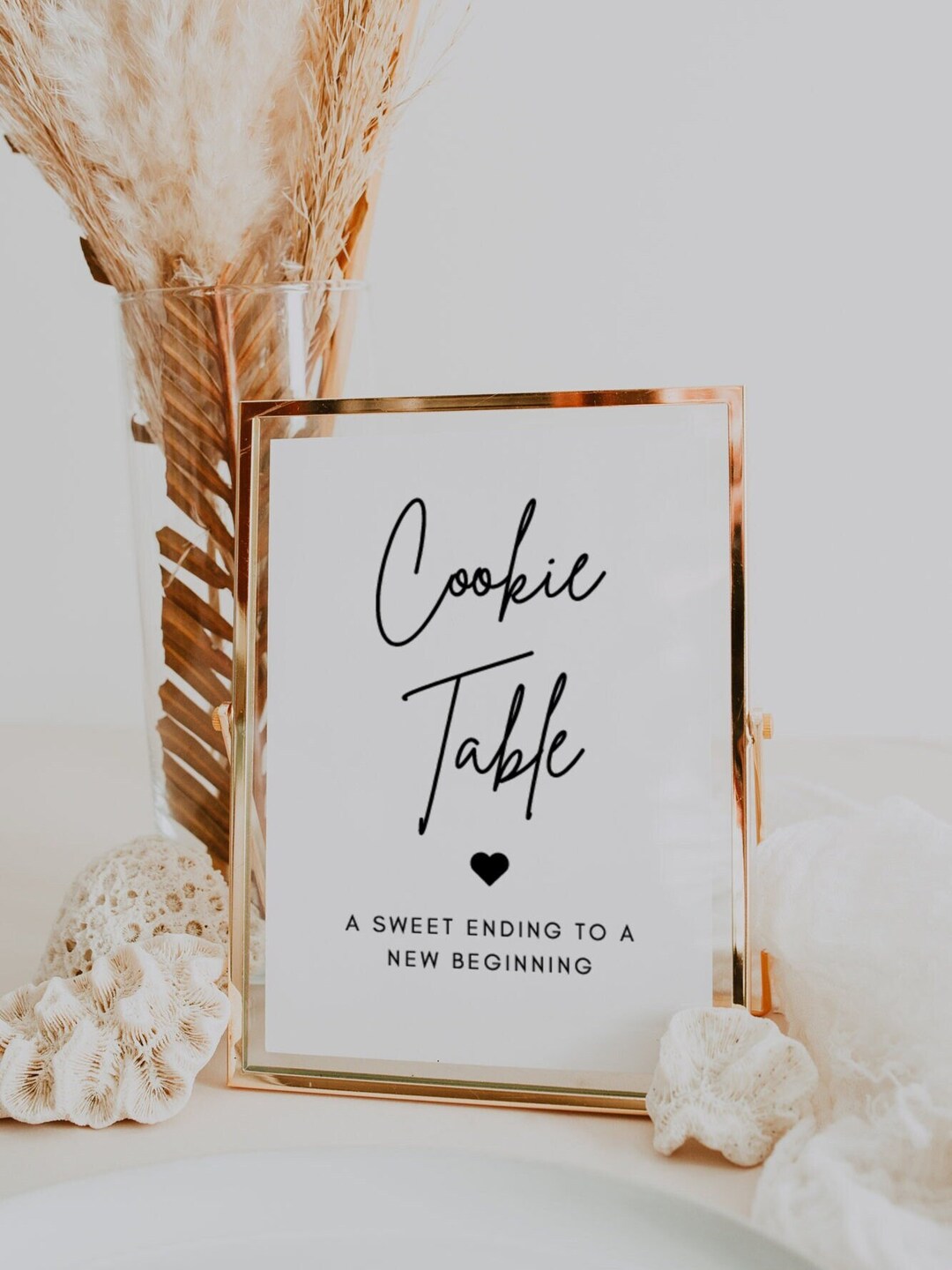 Minimalist Cookie Table Sign | Luna, Dessert Table Sign, Wedding ...