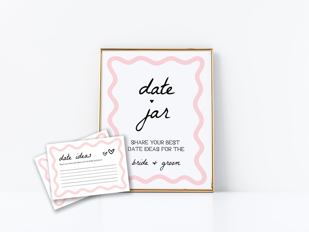 Date Ideas Sign and Cards | Date Night Card, Date Night Ideas Card ...