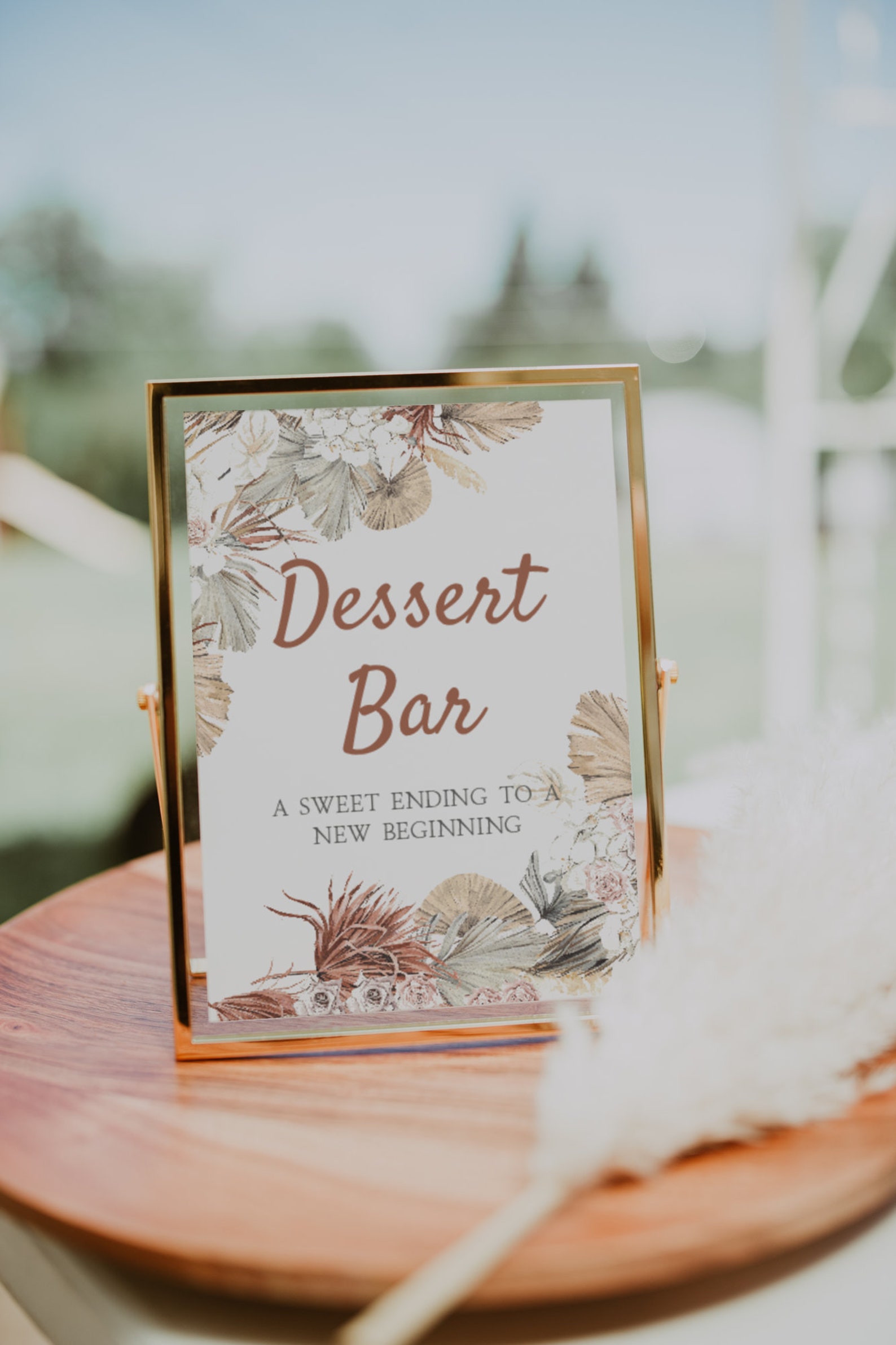 Boho Dessert Bar Printable Sign | LANA, Dessert Table Sign, Bridal ...